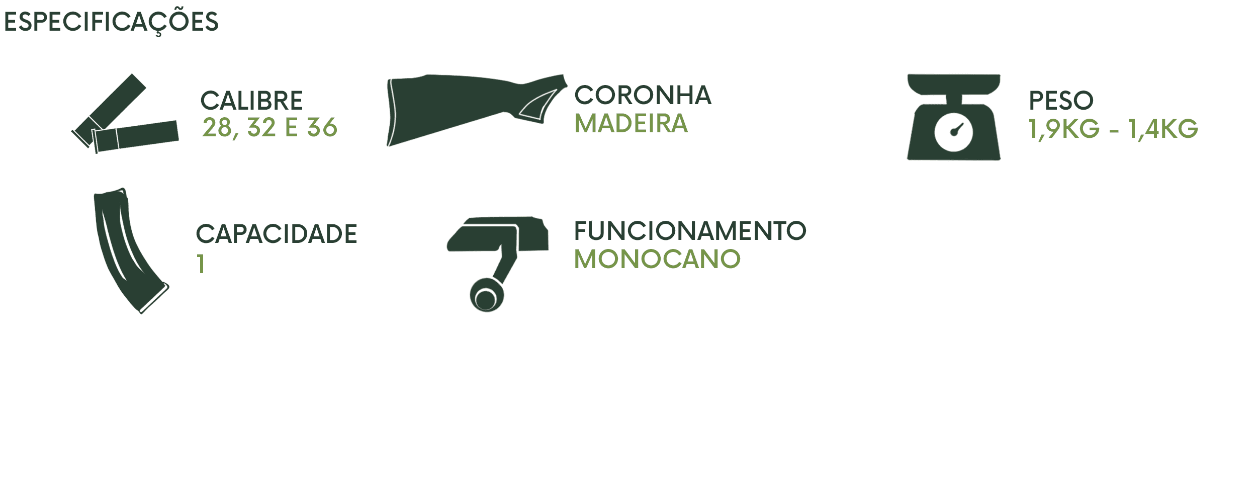 Cartucheira (Pistolão) Boito B-300 Com Coronha Longa Calibres 32, 36 ou ...