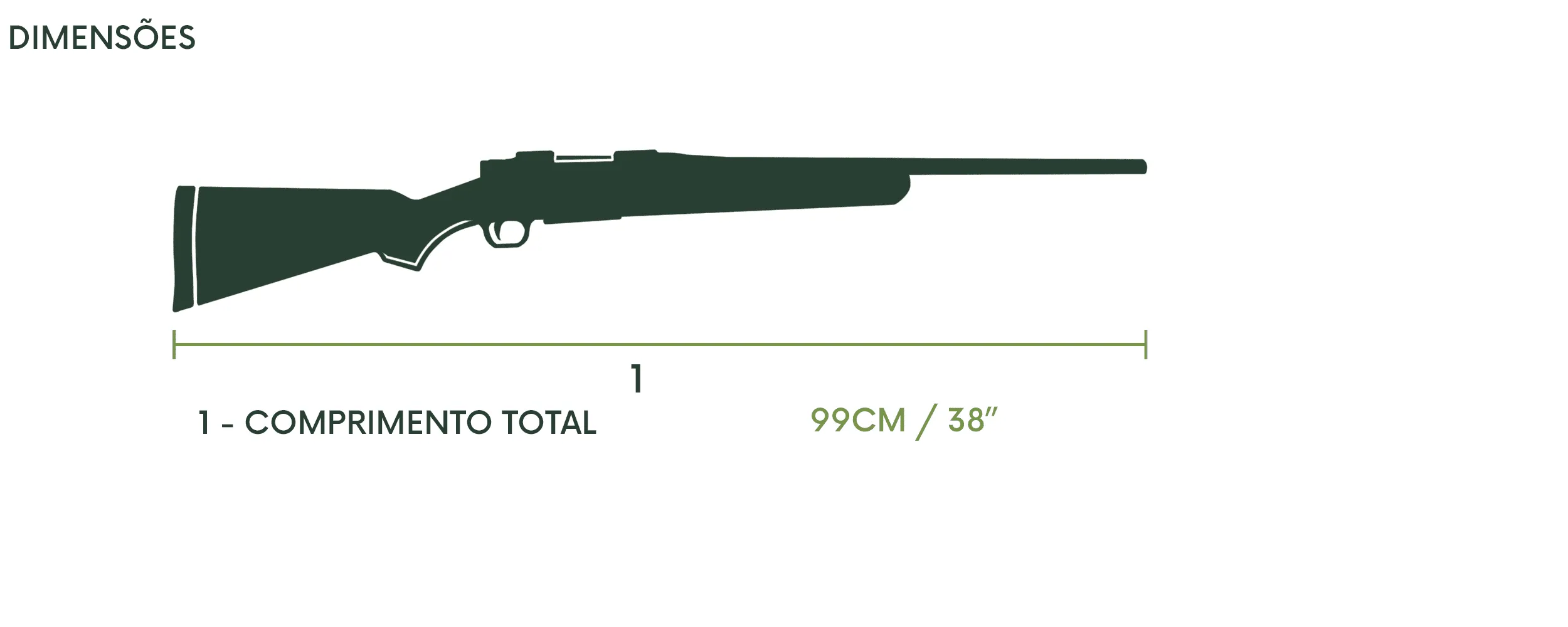 Rifle CBC 7022 Polipropileno 21" 10 Tiros | Nordens